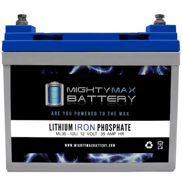 Mighty Max Battery 12V 35AH Lithium Replacement Battery for Emergency ...