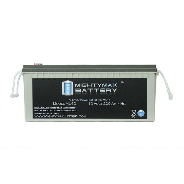 Mighty Max Battery 12V 200Ah 4D Battery Replaces Acker Drill Division ...
