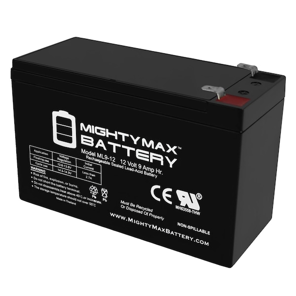 Mighty Max Battery 12V 9Ah SLA Replacement Battery for Maruson Micro ...