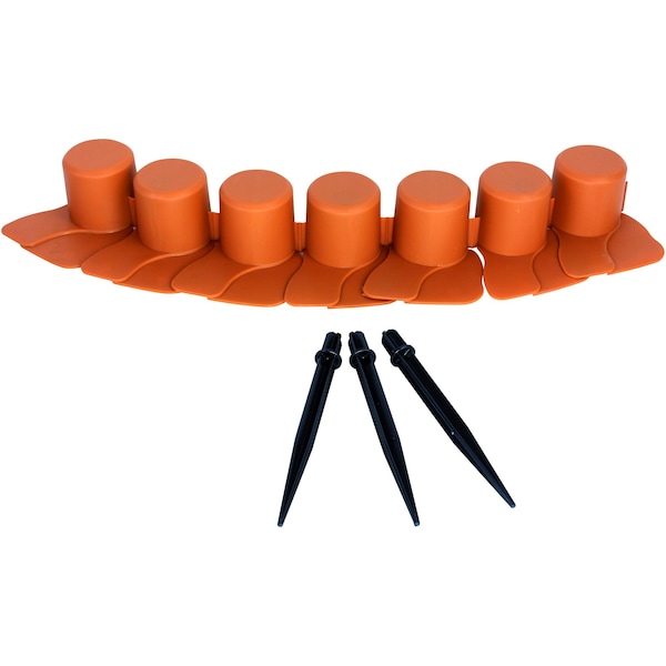 Emsco Group Trim Free Lawn Curbing, Edging & Weed Barrier, Terracotta ...