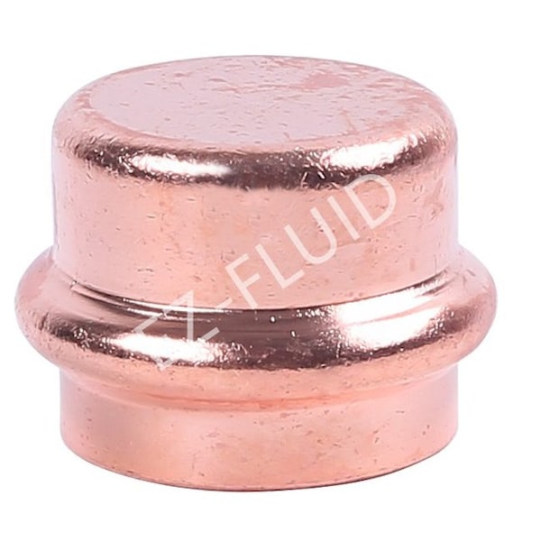 Ez-Fluid 1-1/2 P COPPER PRESS CAP EZPC192 | Zoro