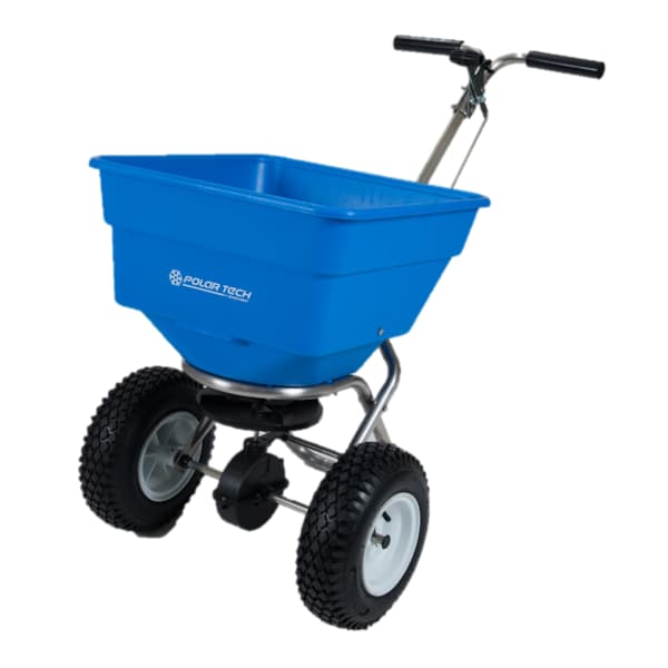 Polar Tech Commercial 100lb ice melt spreader. Stainless steel chassis ...