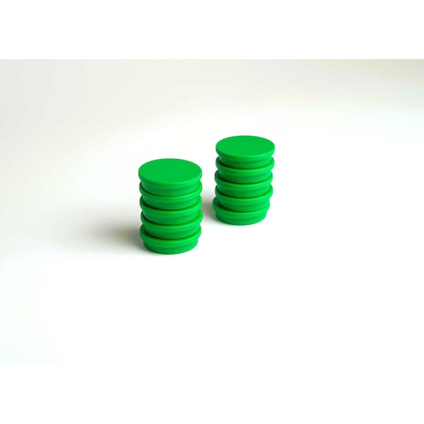 Eclipse Magnetics 30MM GREEN MARKER MAGNET, 10PK RM768G | Zoro