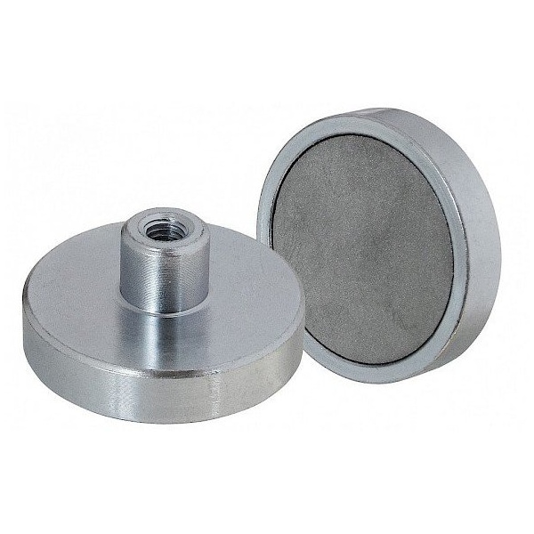 Eclipse Magnetics Ceramic Pot magnet - M8 threaded hole E871 | Zoro