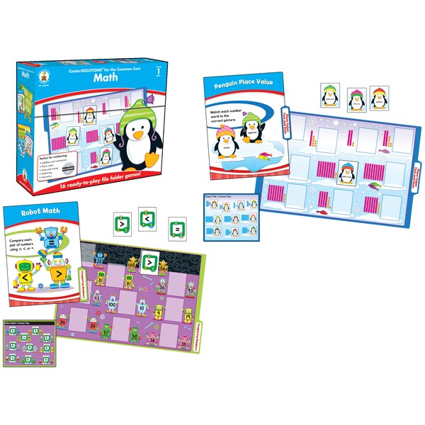 Carson Dellosa Math File Folder Game, Grade 1 140306 | Zoro
