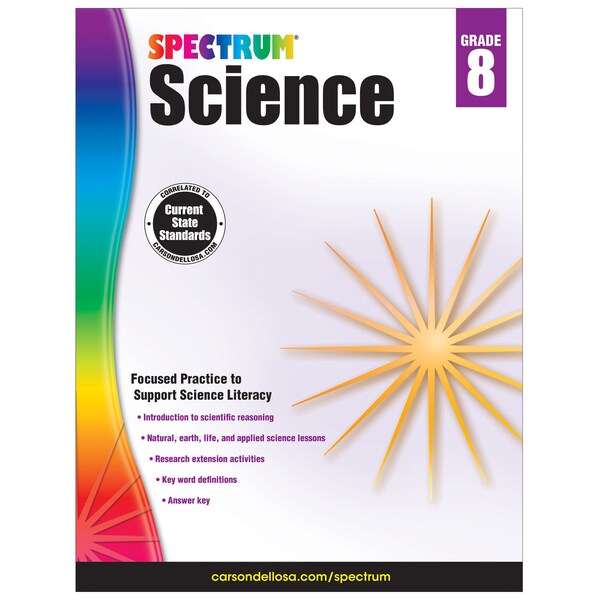 Spectrum Science Workbook, Grade 8, Paperback 704622 | Zoro