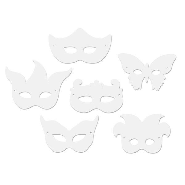 Creativity Street Die-Cut Paper Masks, Mardi Gras Assortment, PK144 ...