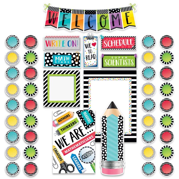 Creative Teaching Press Bold And Bright Welcome Bulletin Board Set 3996 ...