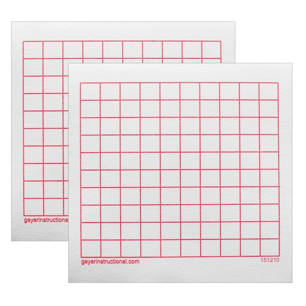 Geyer Graphing 3M Post-it Notes, 10 x 10 Grid, 4 Pads, PK2 151210 | Zoro