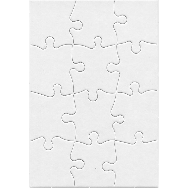 Hygloss Products Compoz-A-Puzzle, 5 1/2 x 8 Rectangle, 12 Pieces 96213 ...