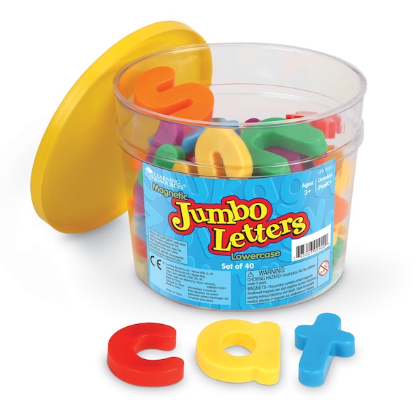 Learning Resources Jumbo Magnetic Letters and Numbers, Lowercase ...