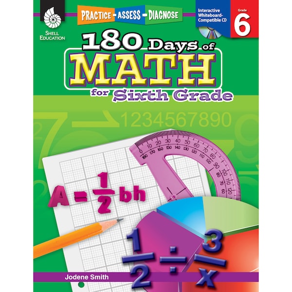Shell Education 180 Days of Math Book, Grade 6 50802 | Zoro