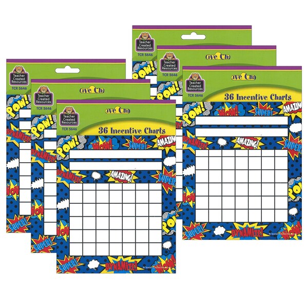 Teacher Created Resources Superhero Incentive Chart, PK216 TCR5646 | Zoro