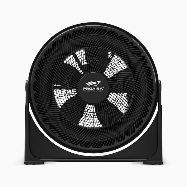 Proaira 20-inch High Velocity Box Fan, 3 Speed Control, Black BFHV20B ...