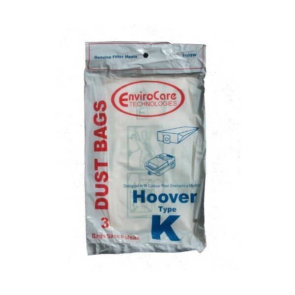 Hoover Type K Spirit Vacuum Bags, Canisters, Encore, Supremacy, Older ...