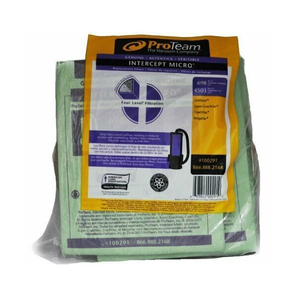 Proteam Pro Team Genuine Intercept Micro Filter Vacuum Bag ProBag ...