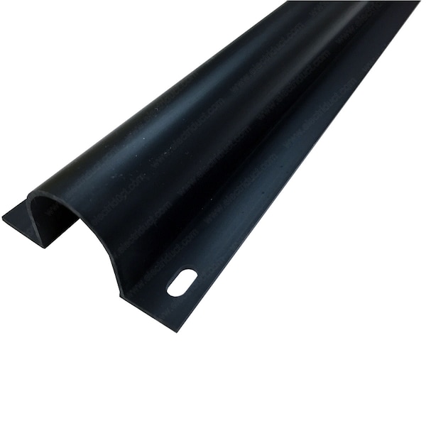 Electriduct Plastic Flanged Wire Guard- 1" x 5ft- Black SR-WG-100-5-1 ...