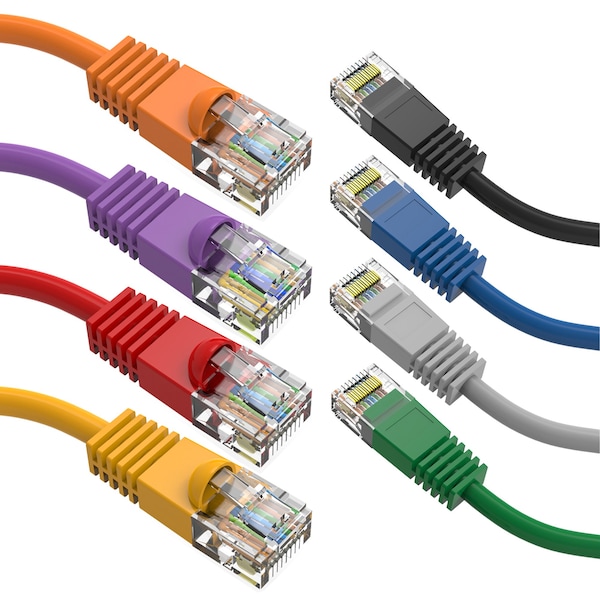 Electriduct CAT6 Snagless Patch Cables, 25ft, Black, 3-Pack PATCH-6-25 ...