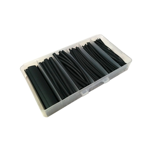 Electriduct Heat Shrink Tube Kit, 2:1 I.D. Shrink Ratio, 3/8 to 1/16 in ...