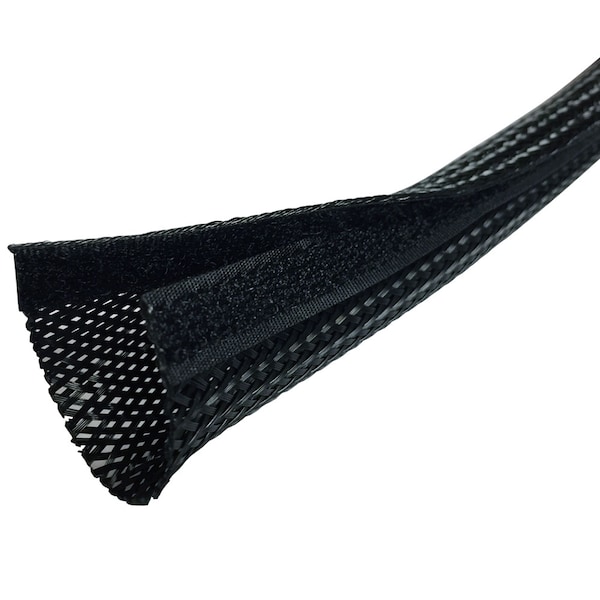 Electriduct Side Entry Cable Wrap w/ Hook and Loop- 1.25" x 10ft- White ...