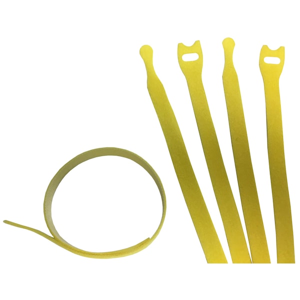 Electriduct Cable Tie, 24 in L, Yellow, Nylon, Polyethylene, 18 lb ...
