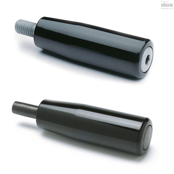 Elesa Cylindrical revolving handles, I.281/80+x-3/8-16 I.281+x (inch ...
