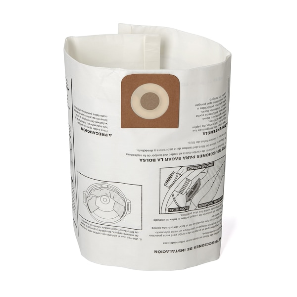 Craftsman General Purpose Wet/Dry Vac Dust Bags for 16 and 20 Gal. Shop ...