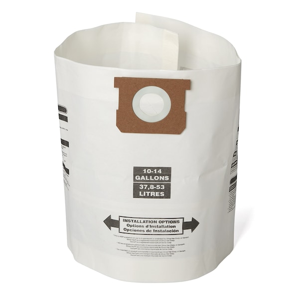 Craftsman Wet/Dry Vac Dust Collection Bags for 10-14 Gal. Shop Vac ...