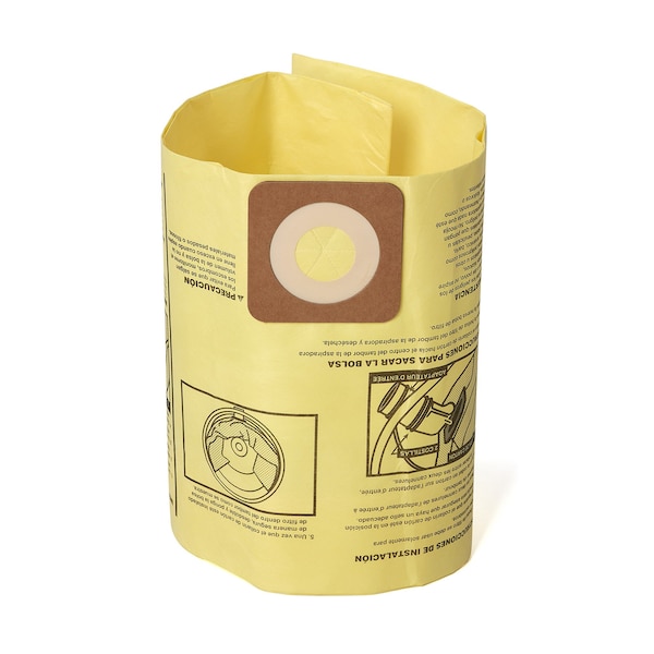 Craftsman Fine Dust Wet/Dry Vac Dust Collection Bags for 6-10 Gallon ...