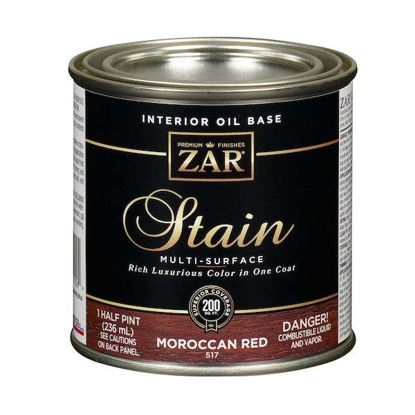 Zar ZAR Semi-Transparent Moroccan Red Oil-Based Polyurethane Wood Stain ...