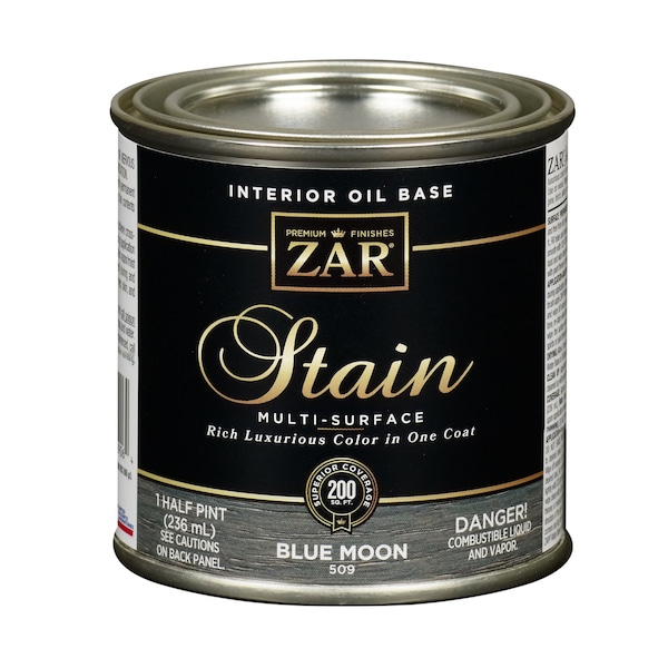 Zar ZAR Semi-Transparent Blue Moon Oil-Based Polyurethane Wood Stain 1/ ...