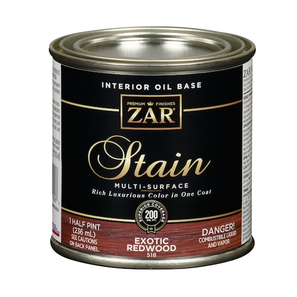 Zar ZAR Semi-Transparent Exotic Redwood Oil-Based Polyurethane Wood ...