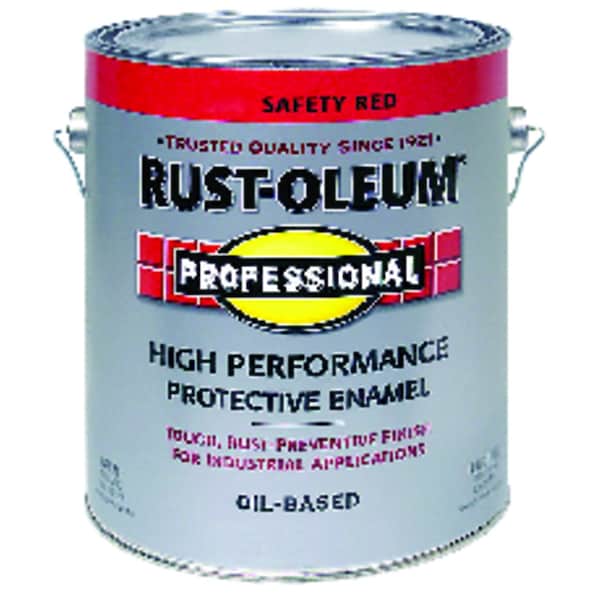 Rust-Oleum Interior/Exterior Paint, Oil Base, Safety Red, 1 gal K7764 ...