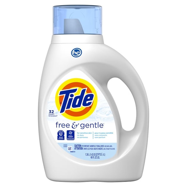 9 Elements Tide Free & Gentle No Scent Laundry Detergent Liquid 46 oz ...