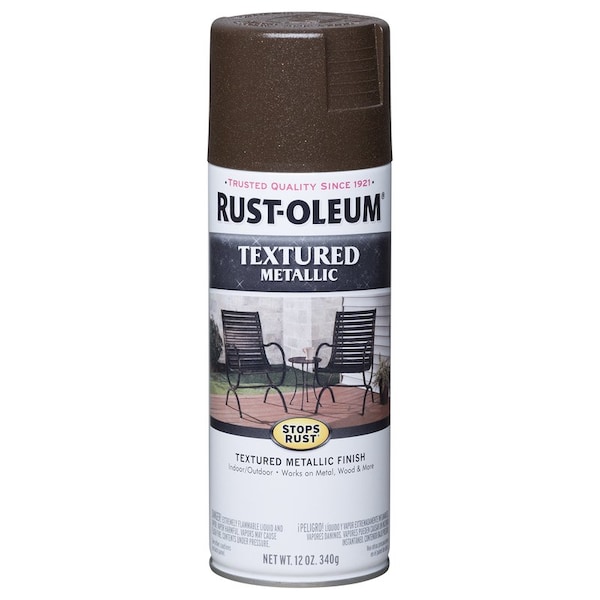 Krud Kutter Rust-Oleum Textured Metallic Metallic Mystic Brown Spray ...
