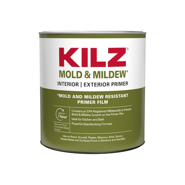Kilz White Flat/Matte Water-Based Alkyd Primer 1 qt L204614 | Zoro
