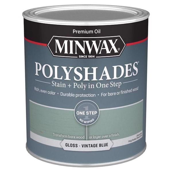 Minwax Polyshades Semi-Transparent Gloss Vintage Blue Stain ...
