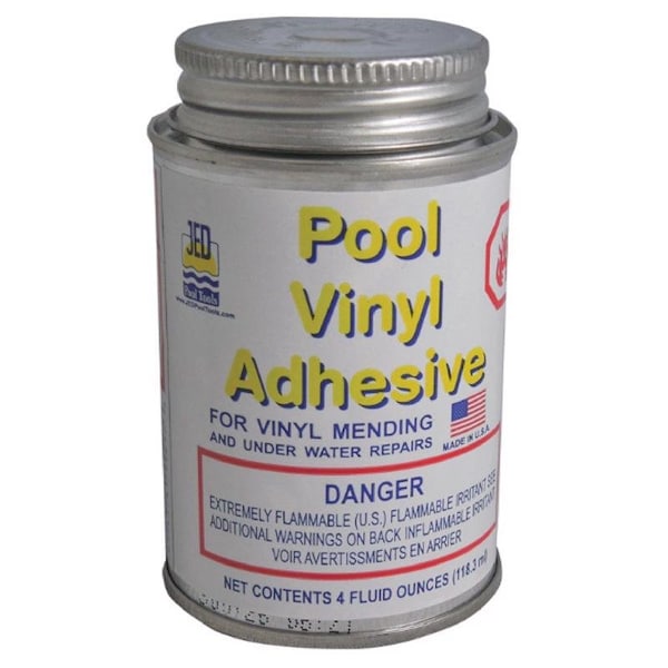 Jed JED Pool Tools Maximum Strength PVC Clear Adhesive 4 oz 35-245-01 ...
