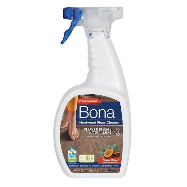 Bona Cedarwood Scent Hardwood Floor Cleaner Liquid 32 oz WM700051223 | Zoro