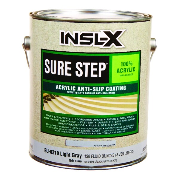 INSL-X Sure Step Flat Light Gray Oil-Based Anti-slip Coating 1 gal ...