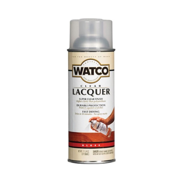Watco Watco Gloss Clear Oil-Based Alkyd Wood Finish Lacquer Spray 11.25 ...