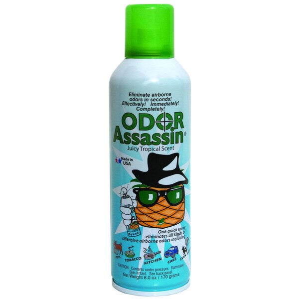 Odor Assassin Convenient Sprays Juicy Tropical Scent Odor Control Spray ...