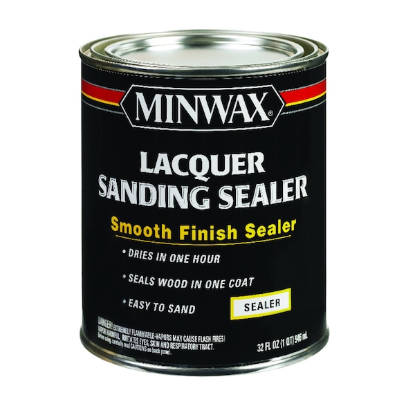 Minwax Minwax Smooth Clear Oil-Based Lacquer Sanding Sealer 1 qt ...