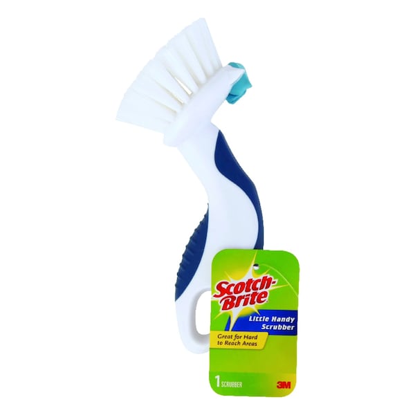 Scotch-Brite Scotch-Brite 2.5 in. W Hard Bristle 4 in. Plastic Handle ...