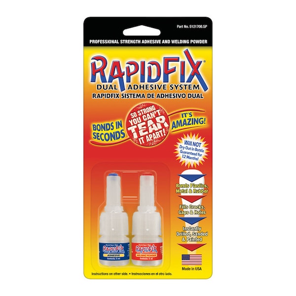 Rapidfix Rapid Fix Dual Adhesive, High Strength, 5 ML 5121700 | Zoro