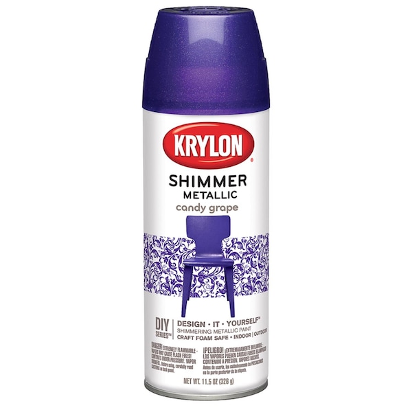 Krylon Spray Paint, Purple Shimmer, Metallic, 11.5 oz K03928000 | Zoro