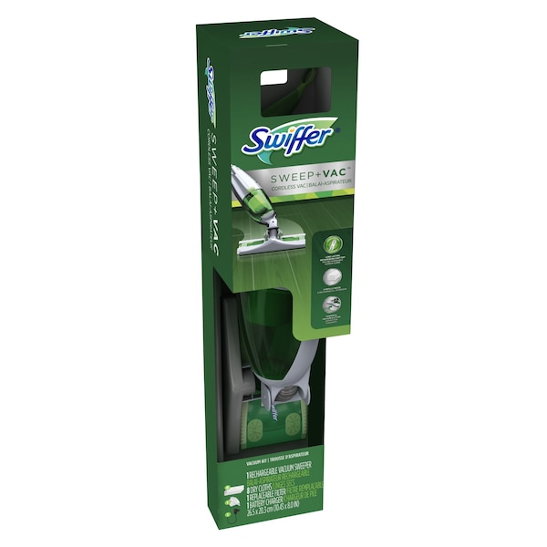 Swiffer Sweep + Vac Bagless Cordless Standard Filter Stick Vacuum and ...