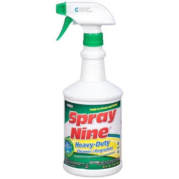 Devcon Spray Nine No Scent Cleaner and Degreaser Liquid 32 oz 26832 | Zoro