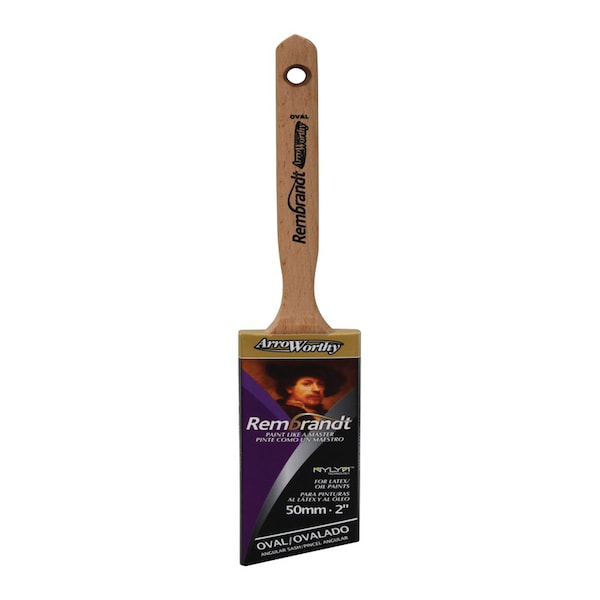 Arroworthy Rembrandt 2 in. Semi-Oval Angle Paint Brush 6420 2 | Zoro