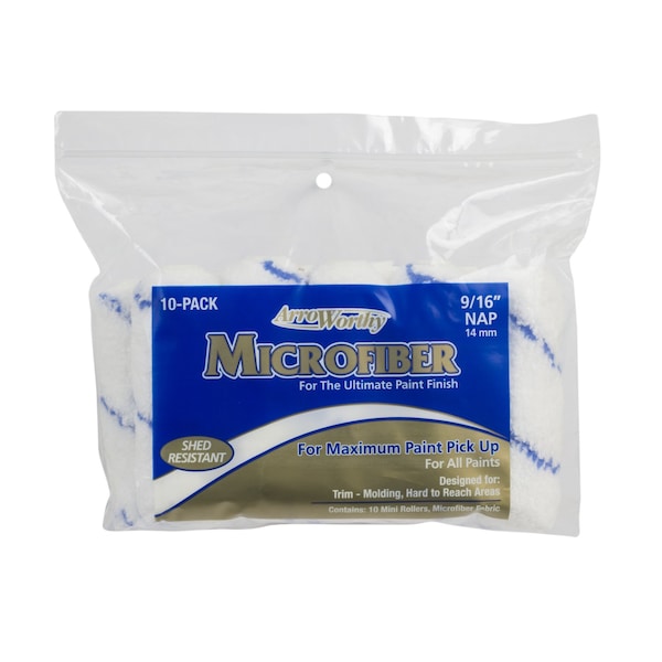 Arroworthy ArroWorthy Microfiber 4 in. W X 9/16 in. Mini Paint Roller ...